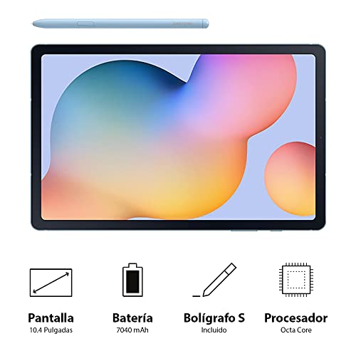 SAMSUNG Galaxy Tab S6 Lite 10.4" 64GB Android Tablet, S Pen Included, Slim Metal Design, AKG Dual Speakers, Long Lasting Battery, US Version, 2020, Angora Blue