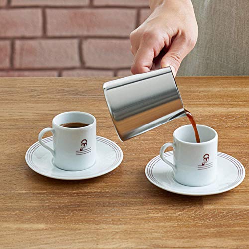 Mehmet Efendi Turkish Coffee 8.8oz w/ Stainless Steel Coffee Pot