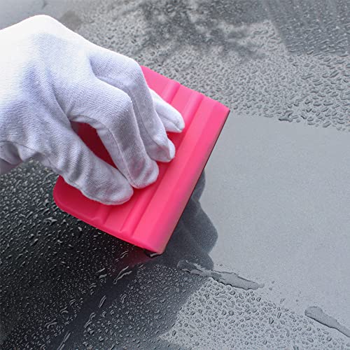 Gebildet PPF Squeegee Soft Silicone Rubber Scraper,Vinyl Wrap and Window Tint Windshield Glass Cleaning Squeege,Anti-Scratch TPU Coating Scraper for Car Vinyl Paint Protection Film Installation