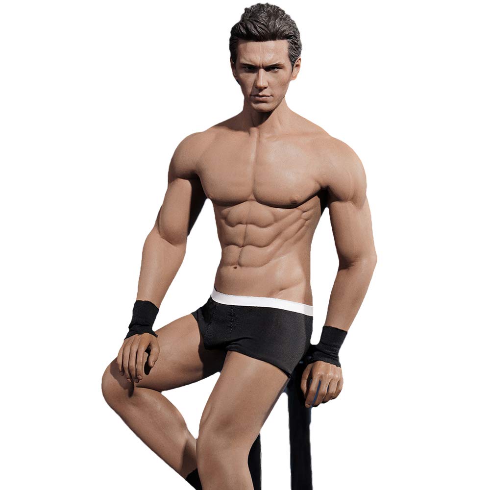 HiPlay 1/6 Scale Male Figure Head Sculpt, Handsome Men Tough Guy, Doll Head for 12" Action Figure Phicen, TBLeague (DH01 Head Sculpt)