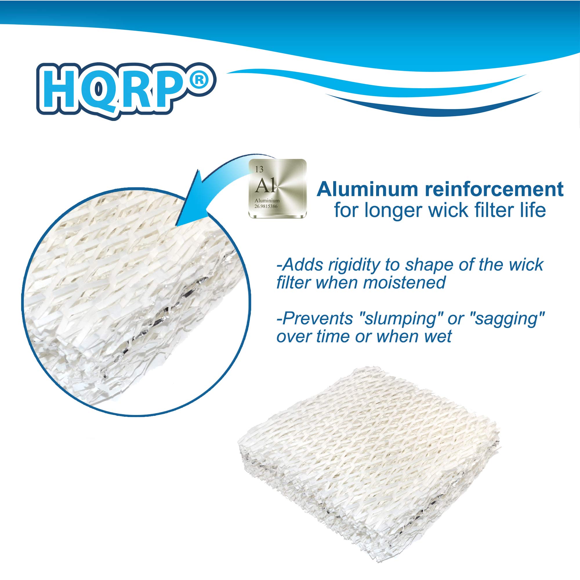 HQRP Humidifier Wick Filter for Duracraft DH831 DH4C DH83 DH-831 DH-4C DH-83 Humidifiers Coaster