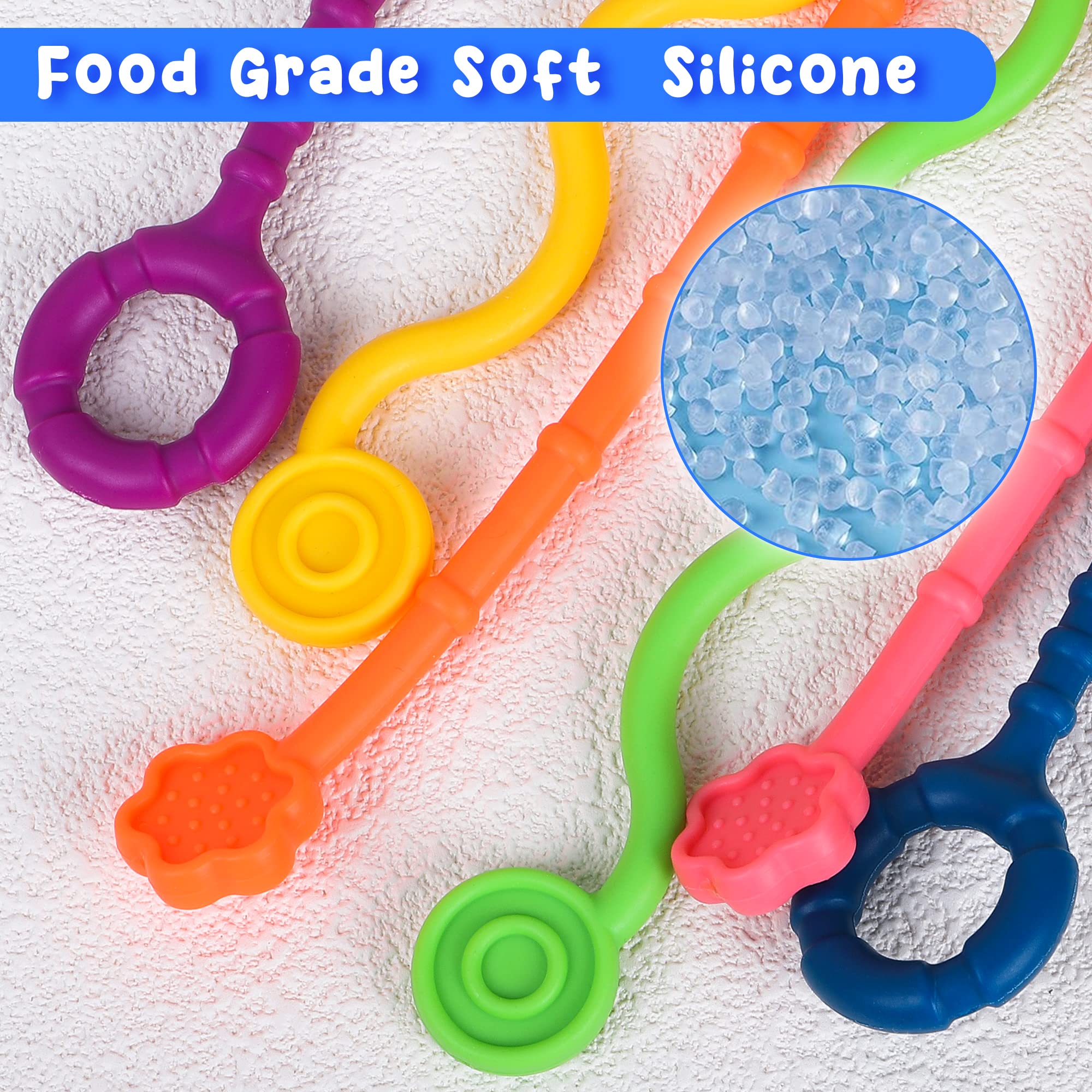 Baby Montessori Sensory String Toys for 1 Year Old, AMTIOPS Cat Pull String Toy for Developing Baby Motor Skill Sensory Toys for Toddlers 1-3 & Learning Pull Toys