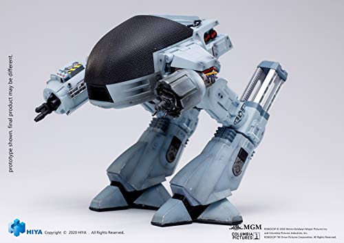Hiya Toys Robocop: Battle Damaged ED-209 1:18 Scale Action Figure, Multicolor