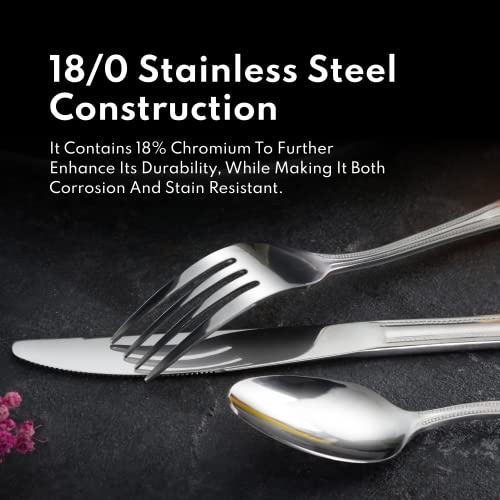 New Star Foodservice 58369 Shell Pattern, 18/0 Stainless Steel, Teaspoon, 6.5-Inch, Set of 12