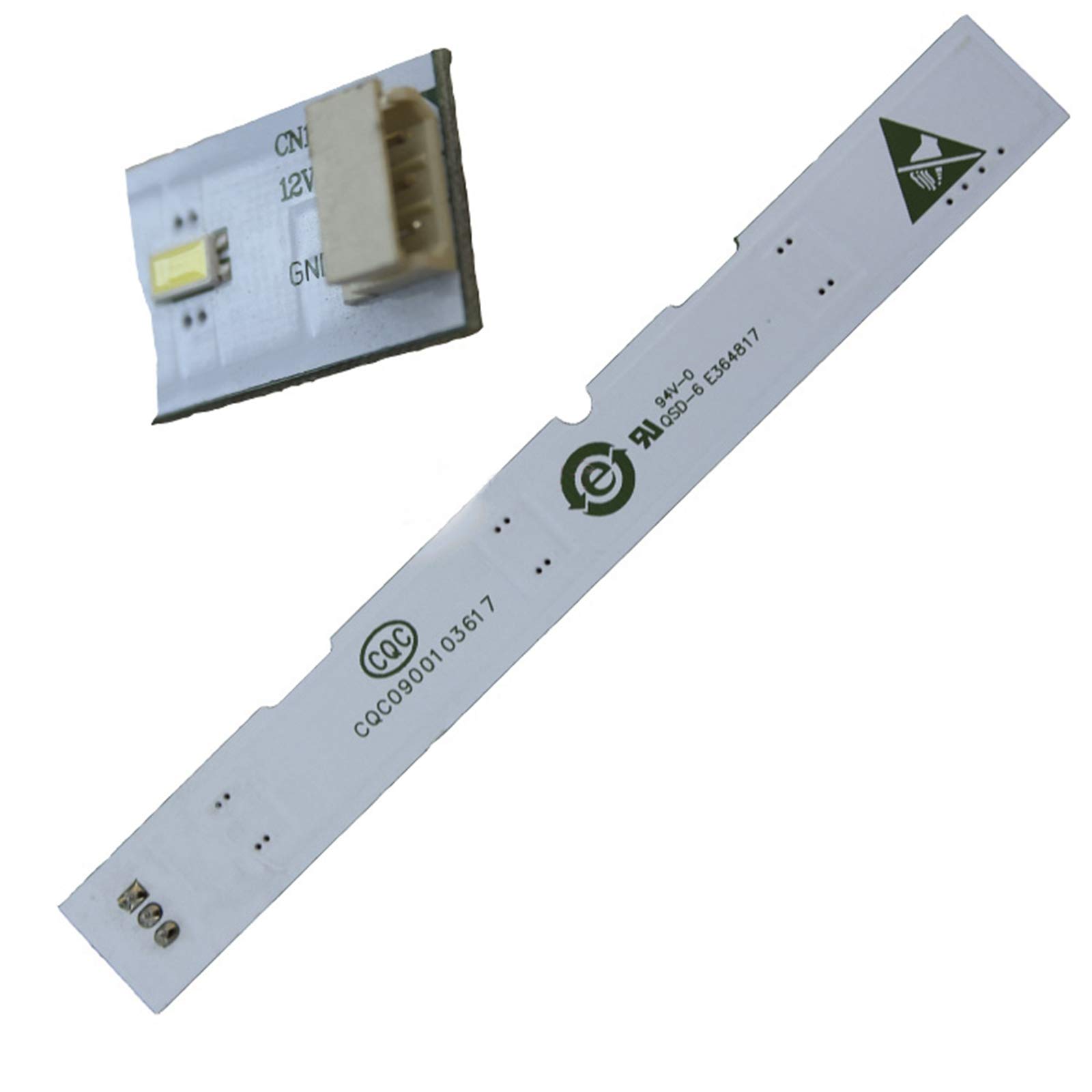 HMHAMA 2PCS Refrigerator Freezer LED light Board Compatible for Haier Refrigerators Front-door LED Light Board Replacement BCD-575WDBI 0064001827