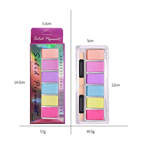 PhantomSky Chrome Powder, 18 Colors Holographic Ultra Fine Glitter Powder Set Rainbow Neon Pearl Pearl Pigment Manicure Glitter Dust - Laser Chameleon Rainbow Powder