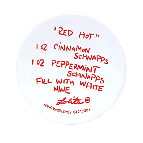 LOLITA Red Hot Wine Glass, 8.5 x 8.5 x 22.5 cm, Multi-Colour
