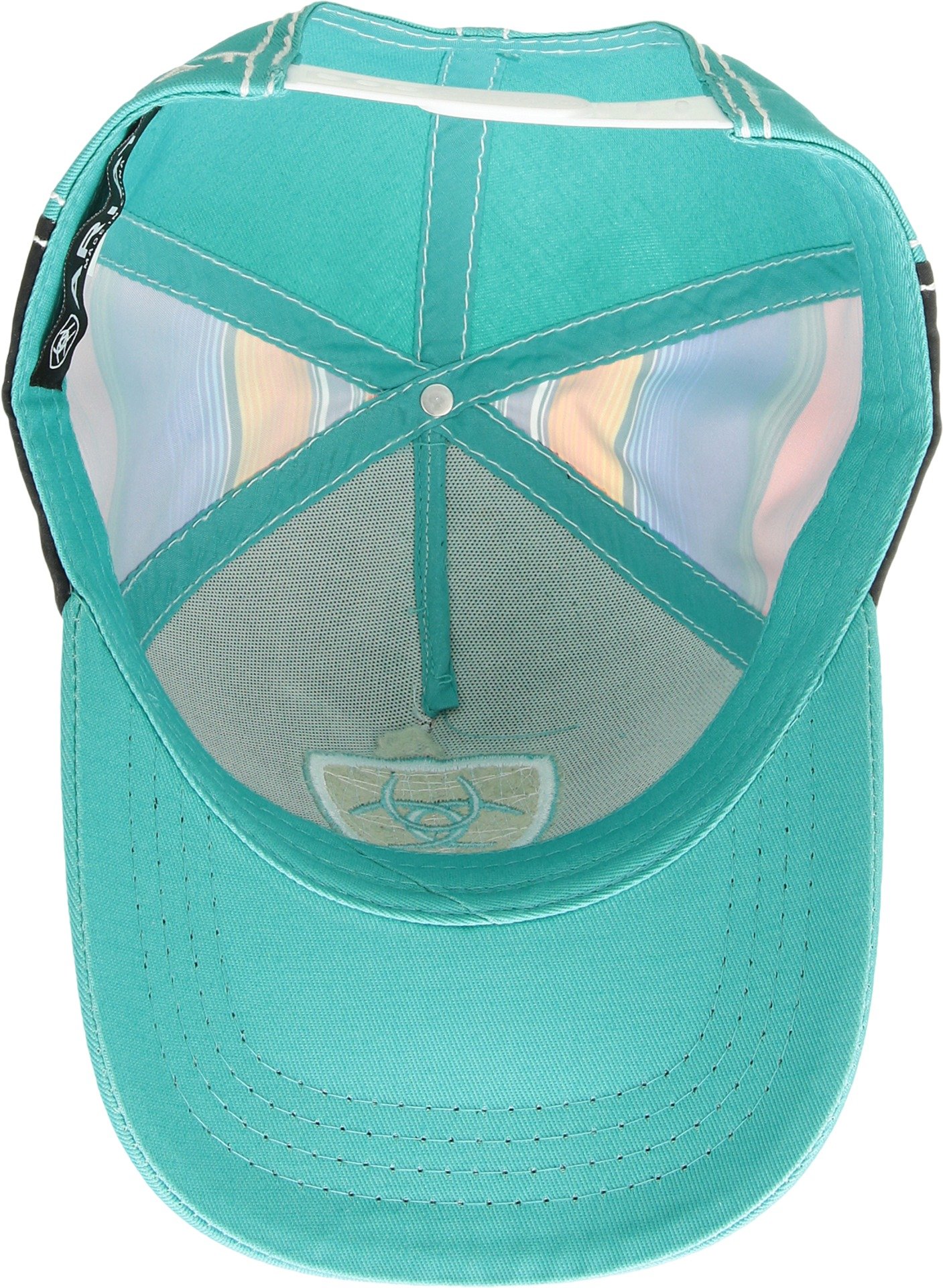 ARIAT Serape Logo Shield Ball Cap Turquoise/Multi One Size