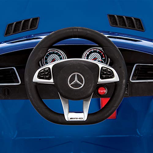 Huffy Mercedes-Benz GLE 63 Kids Electric Battery Powered Ride On Car W/ Lights, Sounds & MP3 Player, Royal Blue (17548P)