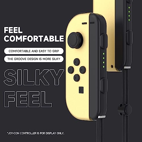 Joycon Wrist Straps for Switch, Replacement for Joy Con Strap 4 Pack, Adjustable Switch Joycon Wrist Strap(Black and White)