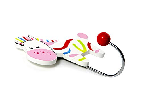 Mousehouse Gifts Little Zebra Single Wall Hook Coat Hook for Kids Room or Nursery