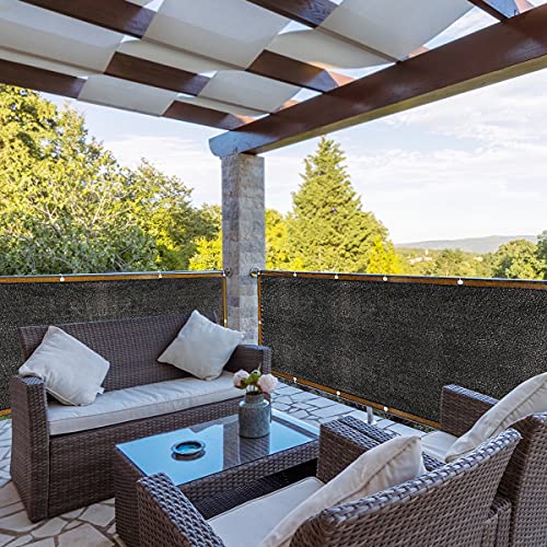 Balcony Privacy Screen Fence Cover,UV Protection Weather Mesh Balcony Shield for Garden Patio Outdoor Backyard (3' x 9.8')