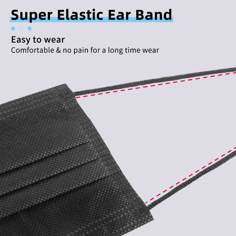 Bigox Face Mask Black 50Pcs