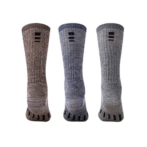MERIWOOL Merino Wool Hiking Socks for Men and Women β 3 Pairs Midweight Cushioned β Warm n Breathable