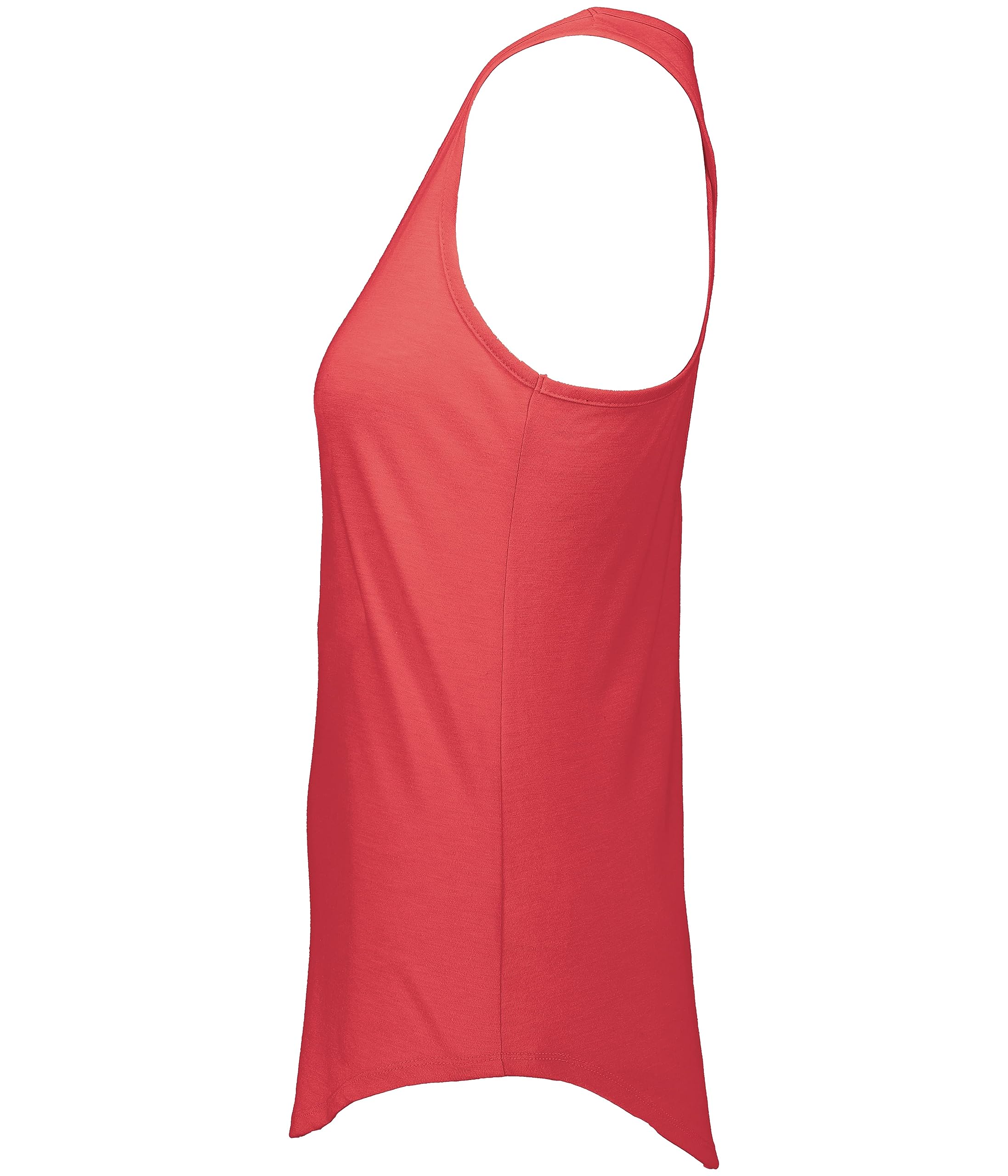 Augusta Sportswear Womens Lux Tri-Blend Tank, Red Heather, XL