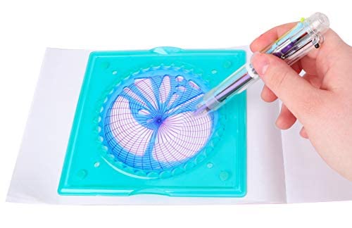 Toyland® Spiral Art Set with 4 Drawing Wheels & 6 Colour Quick Switch Pen - Creative Toys - Arts & Crafts