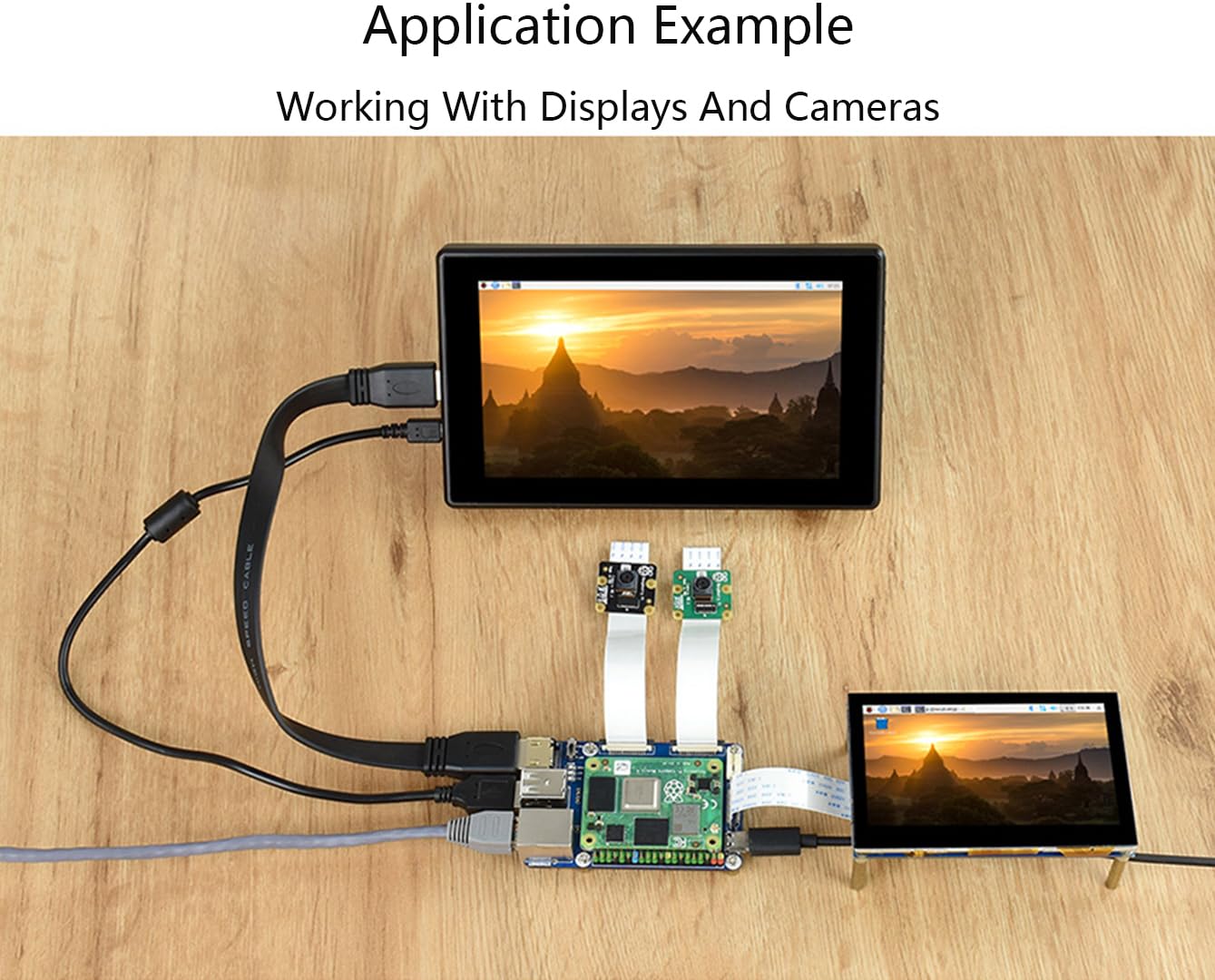 for Raspberry Pi Compute Module 4,Mini Base Board (A) with Standard CM4 Socket and Raspberry Pi 40PIN GPIO Header Onboard Multiple Connectors CSI/DSI/FAN/HDMI/USB/RJ45, etc.