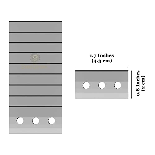 SunGrow Blade Refills for Aquarium Scraper, Stainless Steel, Razor-Sharp Blade, Suitable for Glass Aquariums, 10 Blades per Pack