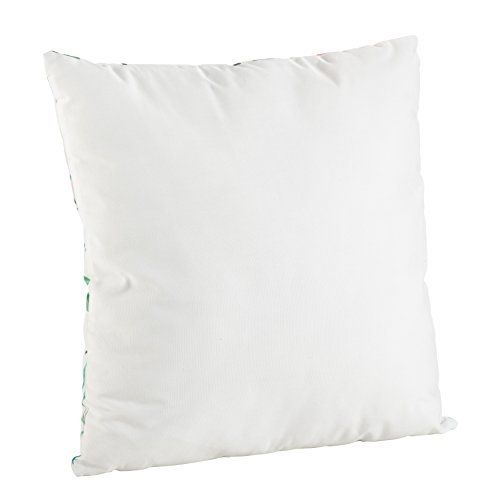 SARO LIFESTYLE 1458.M18S Indoor/Outdoor Hibiscus Floral Print Poly Filled Throw Pillow, Multi, 18"