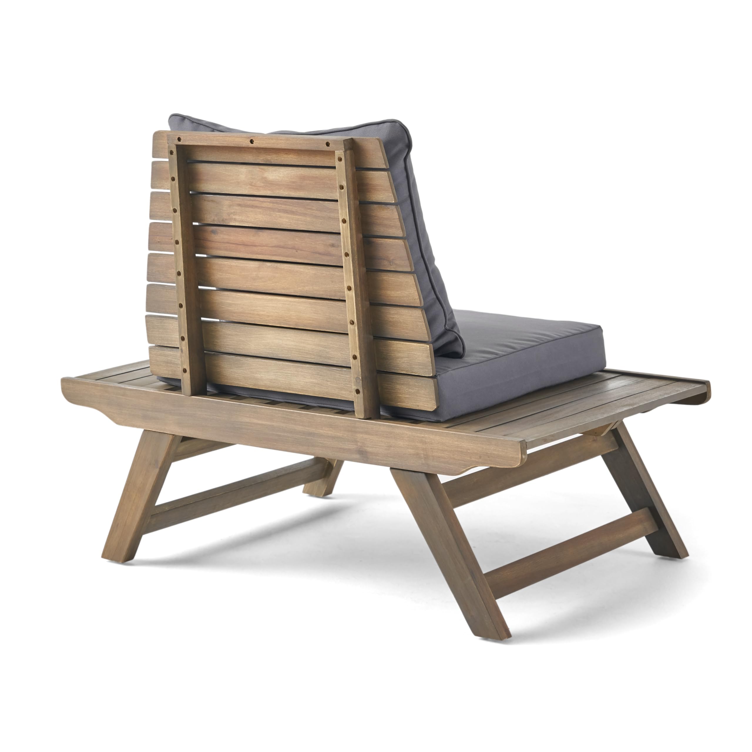 Christopher Knight Home Sedona Club Chair, 37 "W x 28.25 "D x 29.5 "H, Gray + Dark Gray