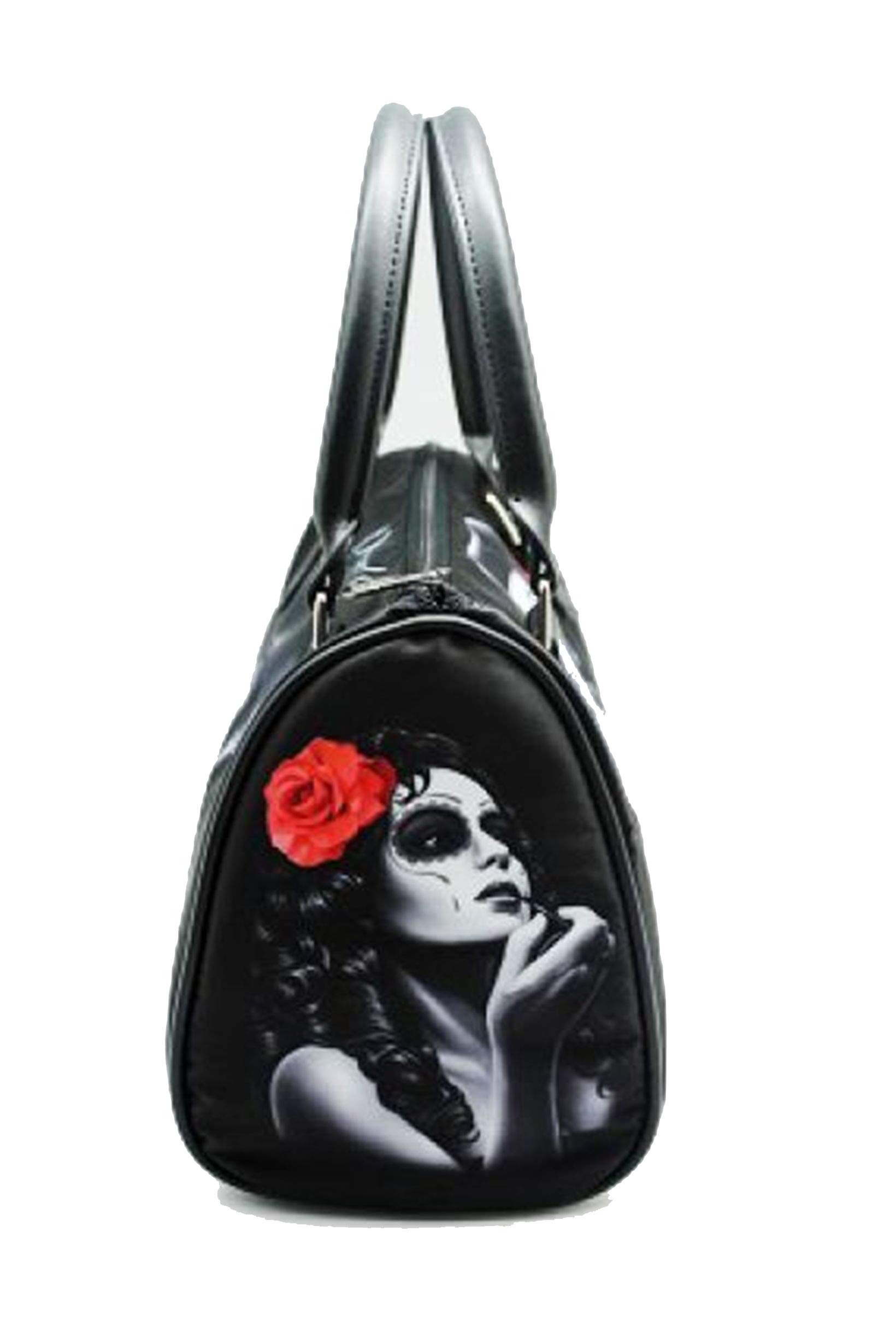 DGA Angels Day of the Dead Rockabilly Red Rose Bonita/Glamorous Handbag/Purse