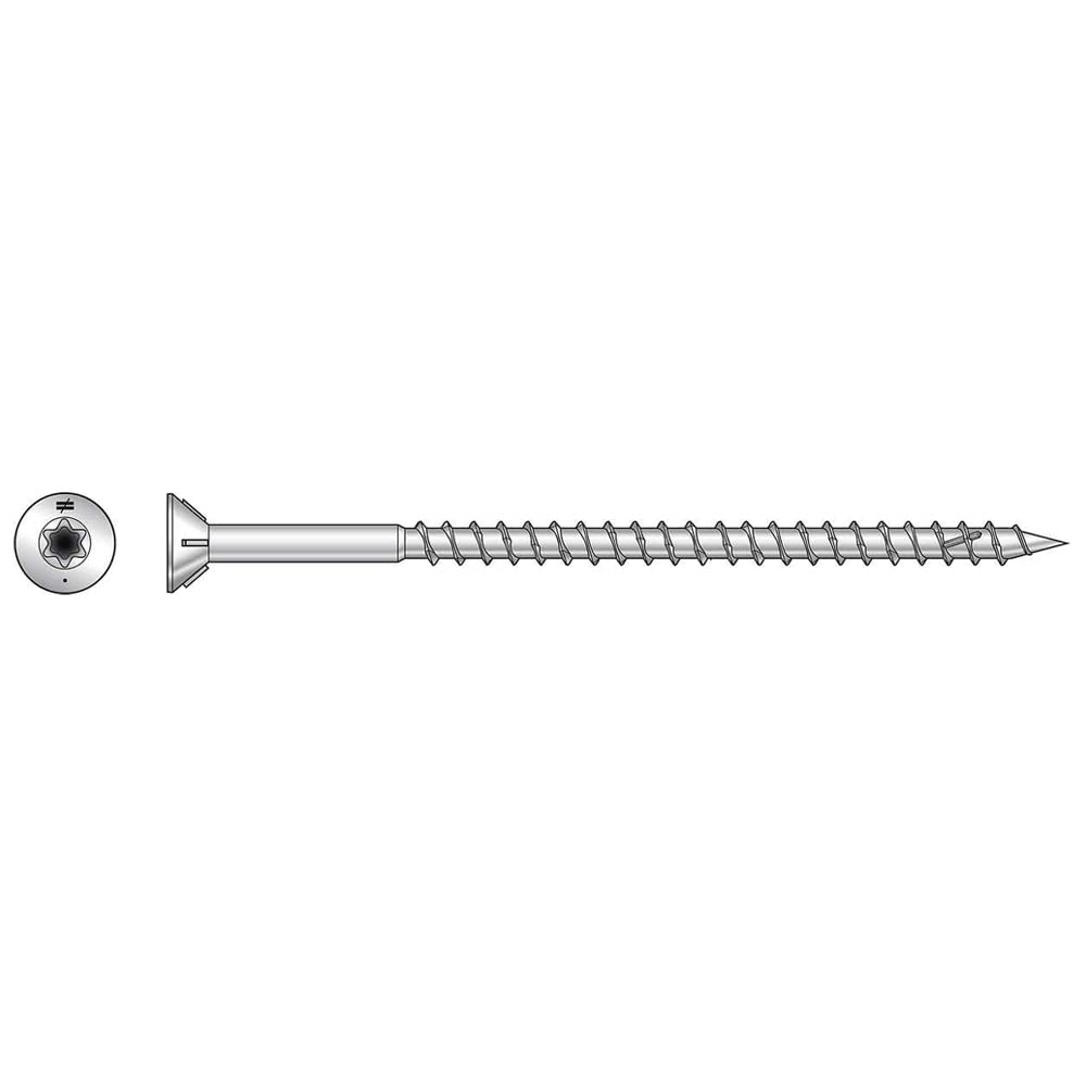 Simpson Strong-Tie S10300WPB Deck-Drive DWP Wood SS Screw — 10 x 3 in. T-25, Flat Head, Type 305 (1750-Qty)