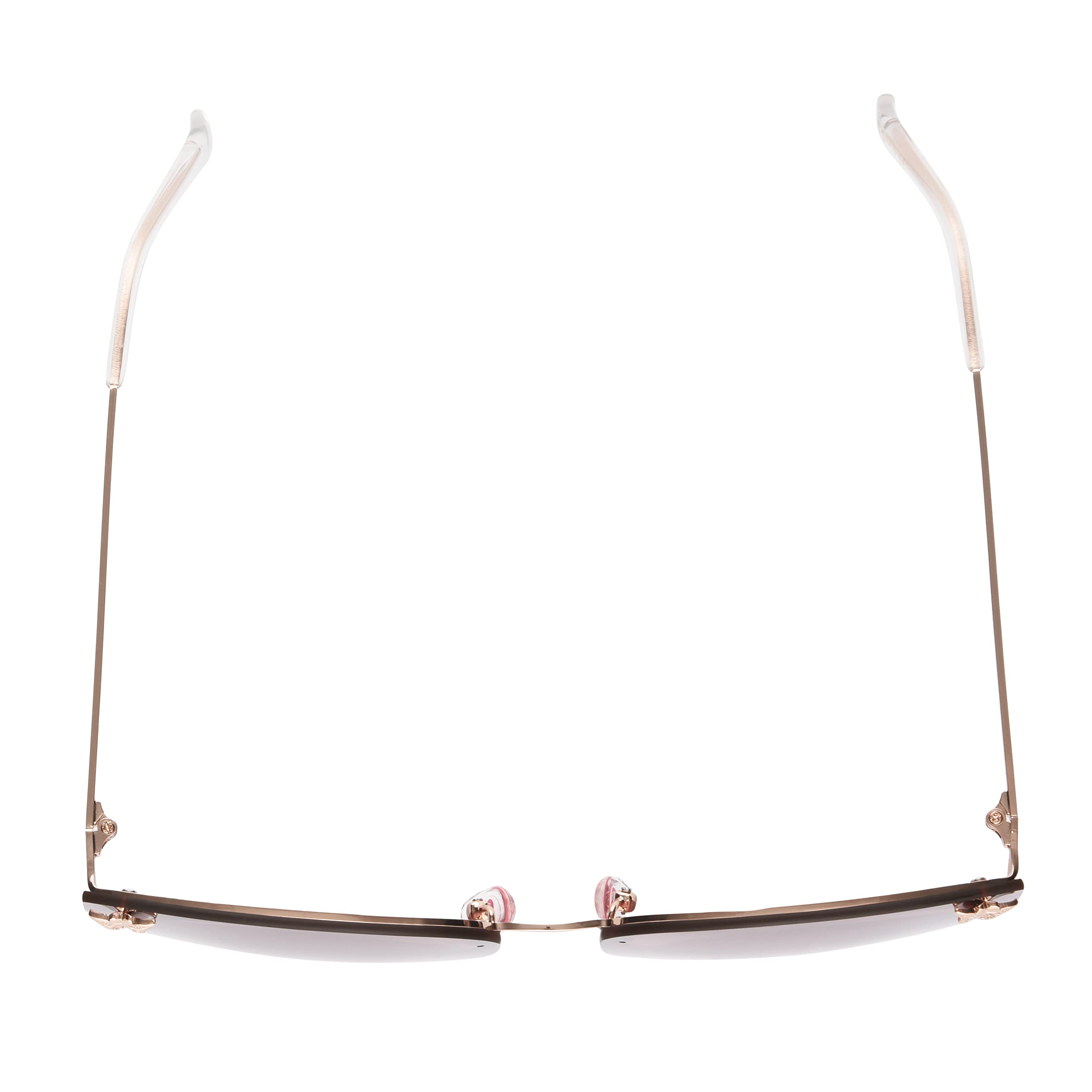 Betsey Johnson Women's Flirty Sunglasses Round, Rose Gold, 64mm