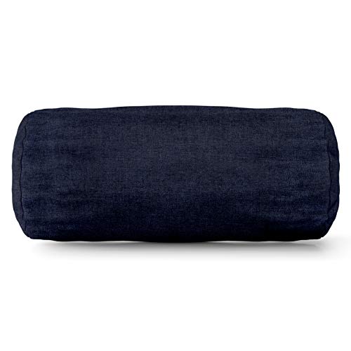 Majestic Home Goods Villa Round Bolster, Navy