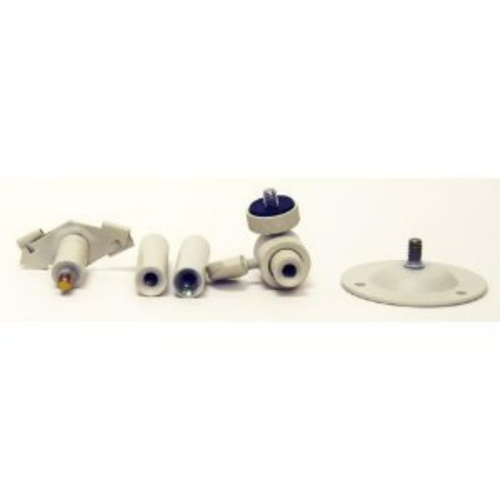 VideoSecu 2 Pack 2-6 inch Adjustable Security Camera Metal Brackets Pan Tilt Wall Ceiling Mounts for CCTV CCD Box Body Camera Home Surveillance System 1SH