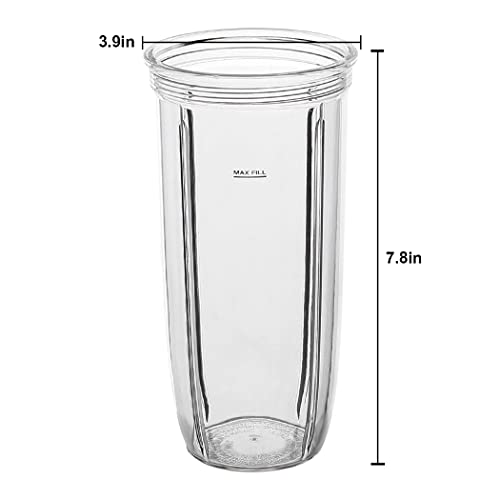 Joyparts Replacement Parts cup with To-Go Lid ,Compatible with NutriBullet Blender Combo NutriBullet Pro 1000 and NutriBullet Select 2.0 (32oz)