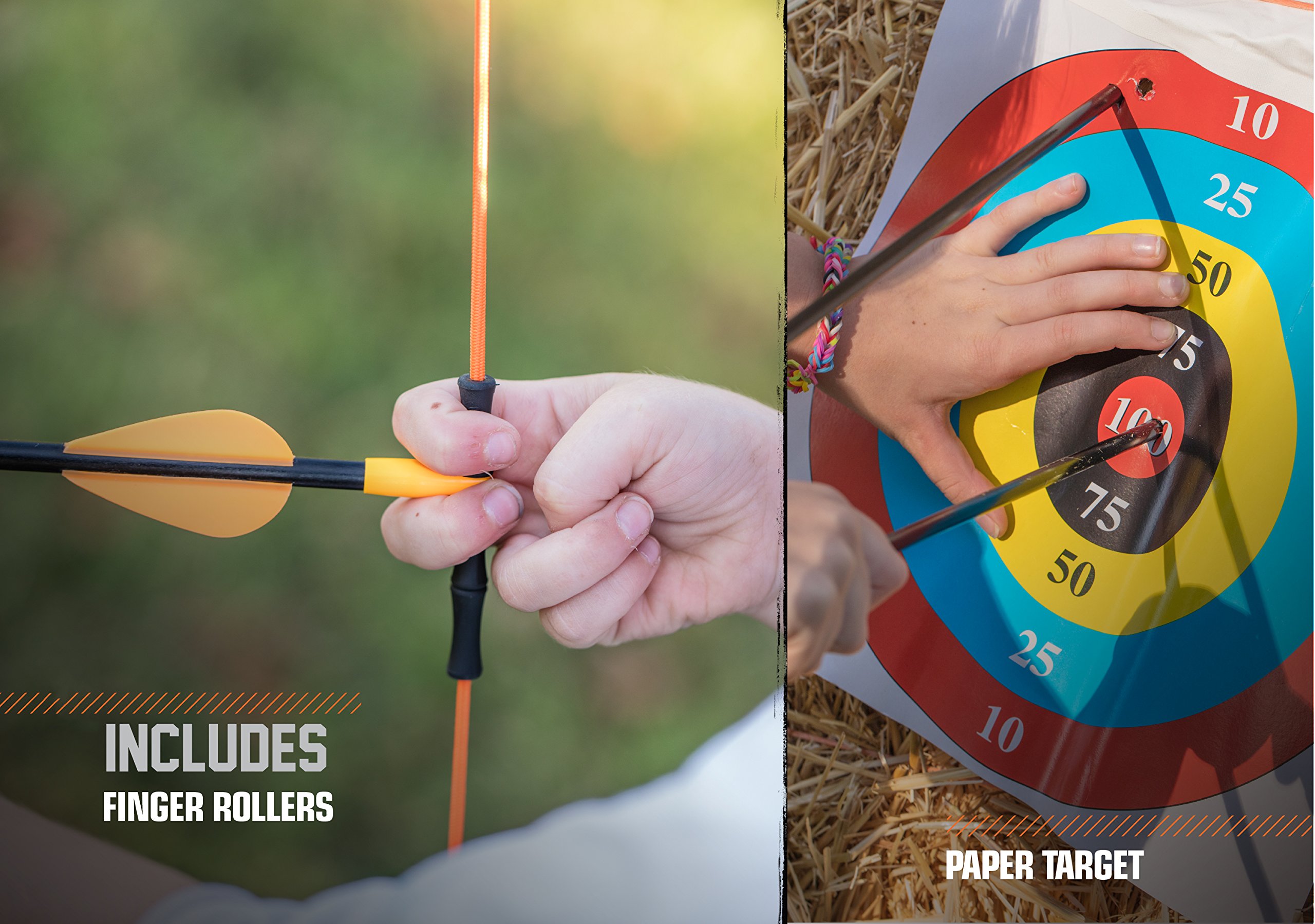 Bear Archery 1st Shot Bow Set for Youth, Ambidextrous, Flo Purple