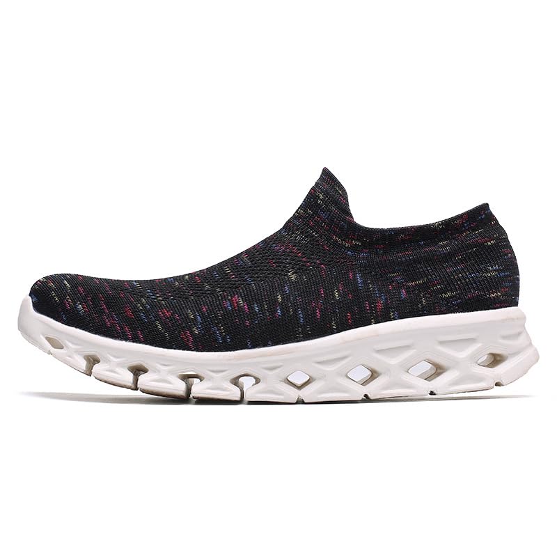 baobeijiadao Slip On Walking ShoesComfy Lightweight Cushion Athletic Shoes Mesh Knit Sock Sneakers