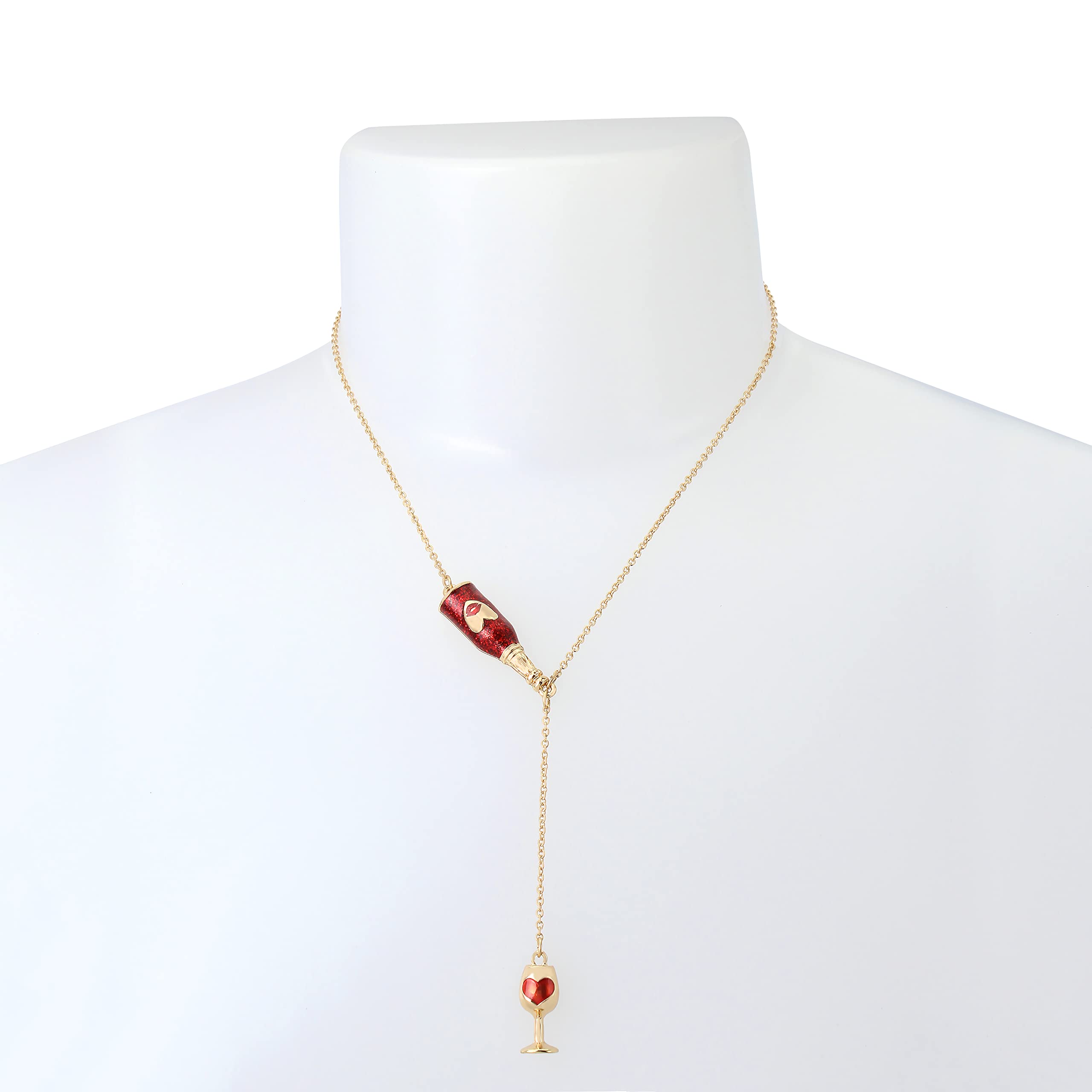 Betsey Johnson Wine Y-Necklace
