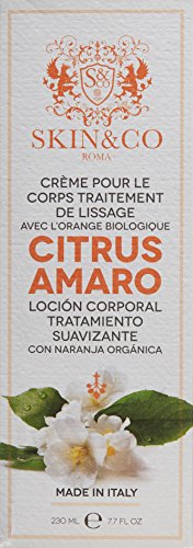 SKIN&CO Roma Smoothing Treatment Body Lotion with Citrus Amaro, 7.7 Fl Oz