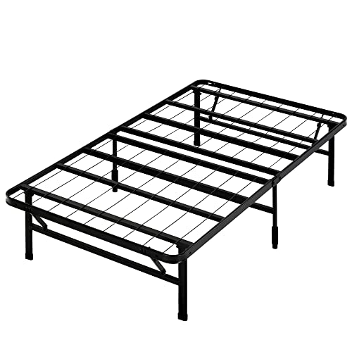 ZINUS SmartBase Tool-Free Assembly Mattress Foundation / 14 Inch Metal Platform Bed Frame / No Box Spring Needed / Sturdy Steel Frame / Underbed Storage, Twin XL