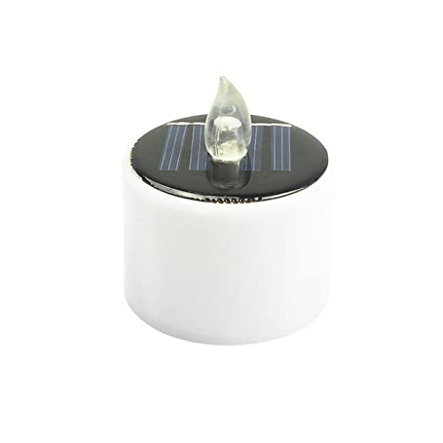 TSOP Solar Candles Light Flameless Rechargeable LED Candles Lights Tea Lamps for Bar Bedroom Living Room Garden Home Decor Candle