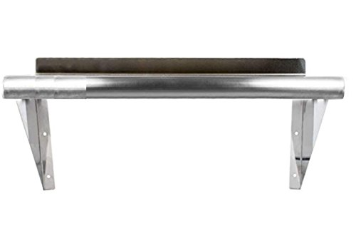 KPS Heavy Duty Stainless Steel Wall Mount Shelf 10" x 36" - NSF