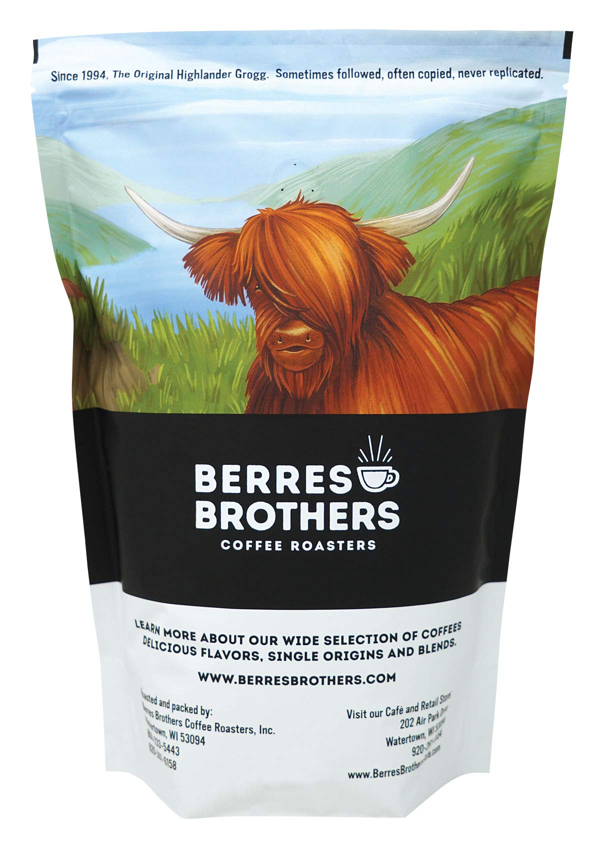 Berres Brothers Highlander Grogg Ground Coffee, 2lb Package, Combination of Caramel, Butterscotch and Hazelnut 2 Pound