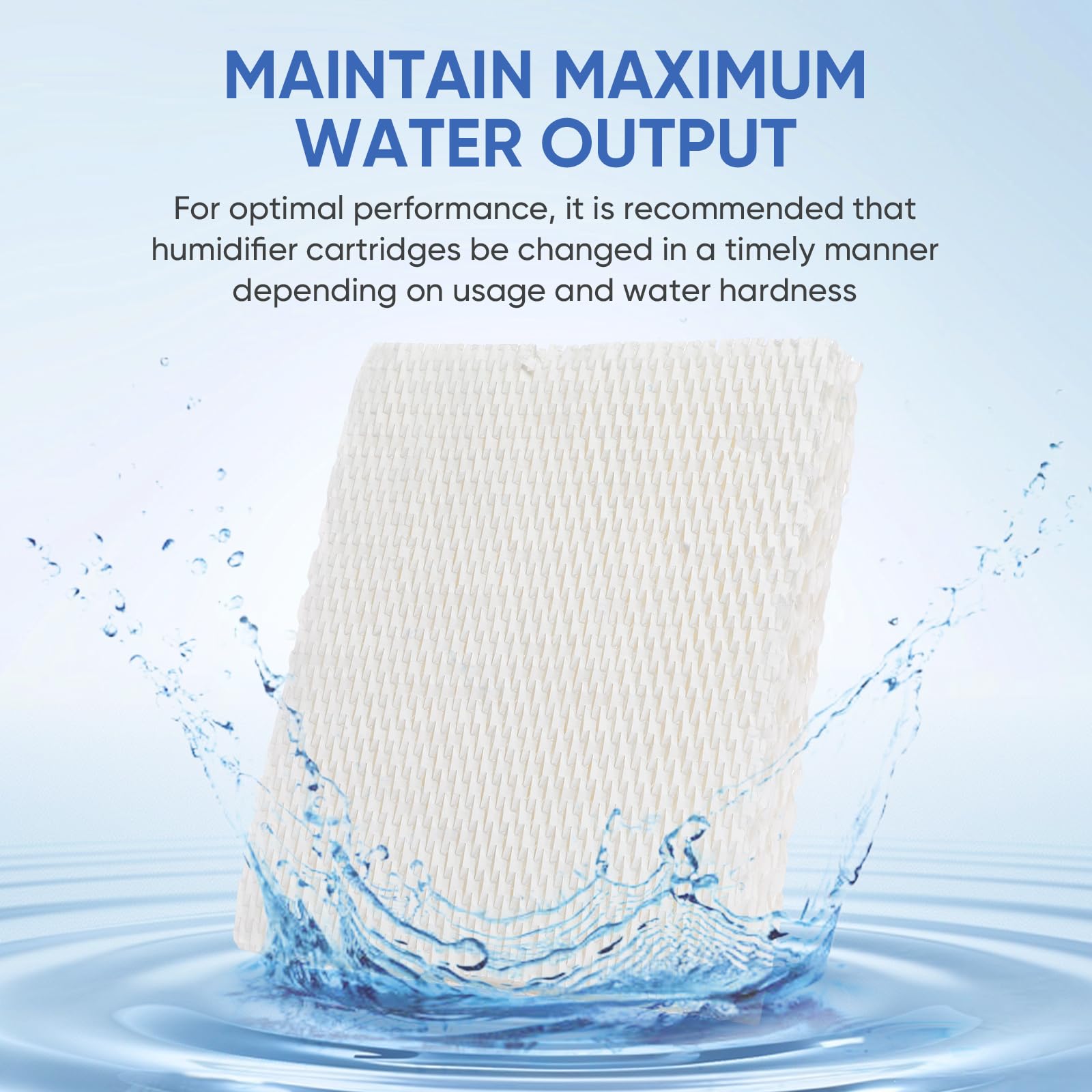 BIHARNT 6 Pack Filter T HFT600 Humidifier Wicking Filters for Honeywell HEV615 HEV620 Series Tower Humidifier (White)