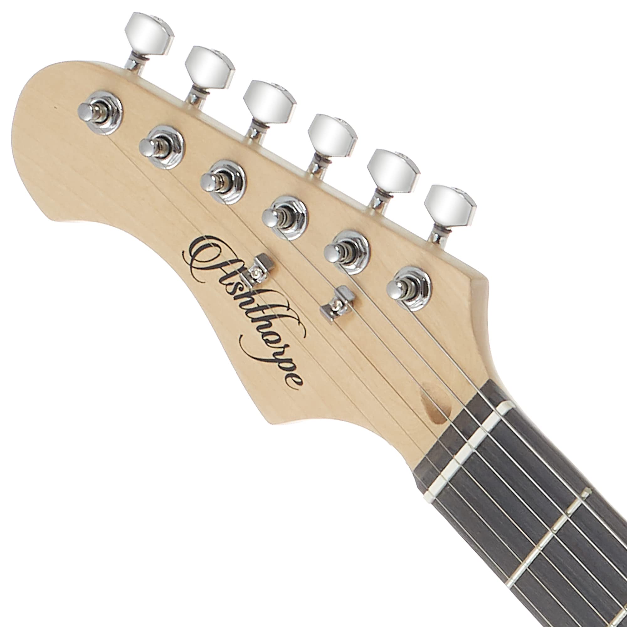 Ashthorpe 39-Inch Left Handed Electric Guitar (Blue-Black), Full-Size Guitar Kit with Padded Gig Bag, Tremolo Bar, Strap, Strings, Cable, Cloth, Picks