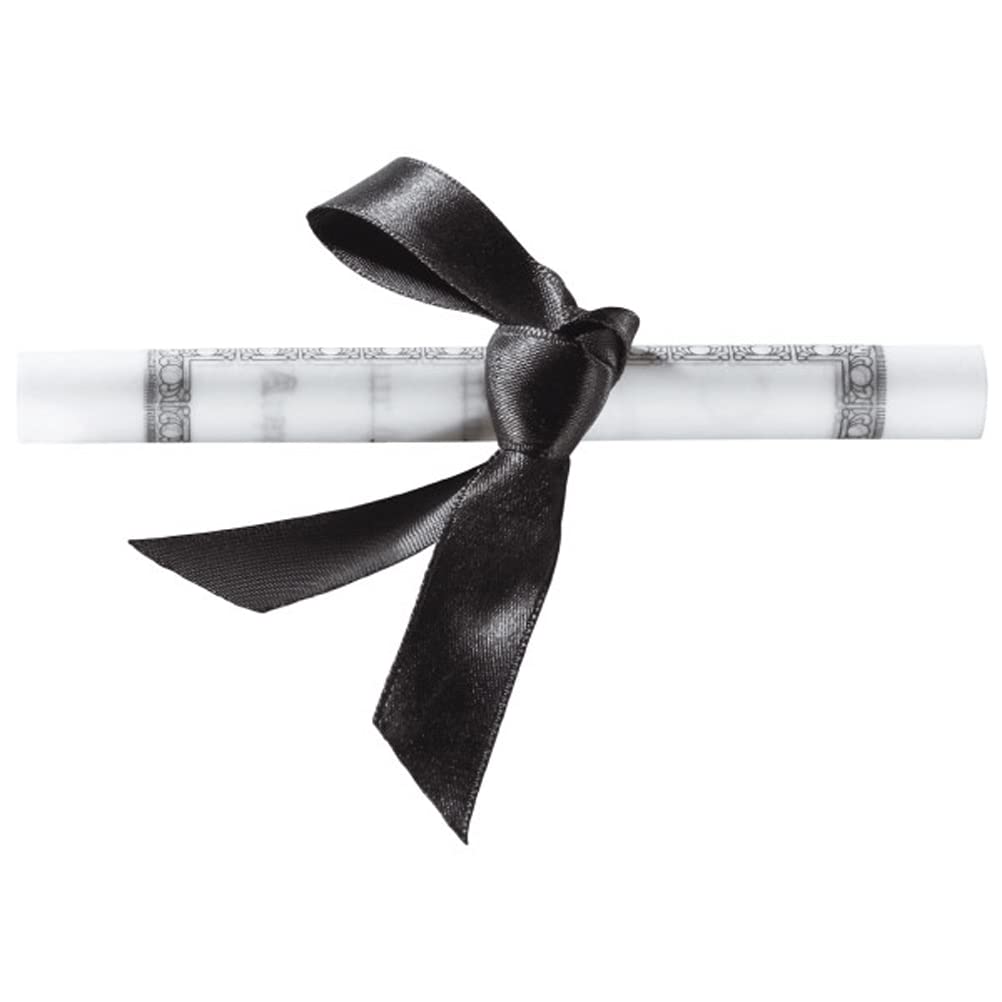 Small Graduation Cap and Diploma Cake Topper (Black)