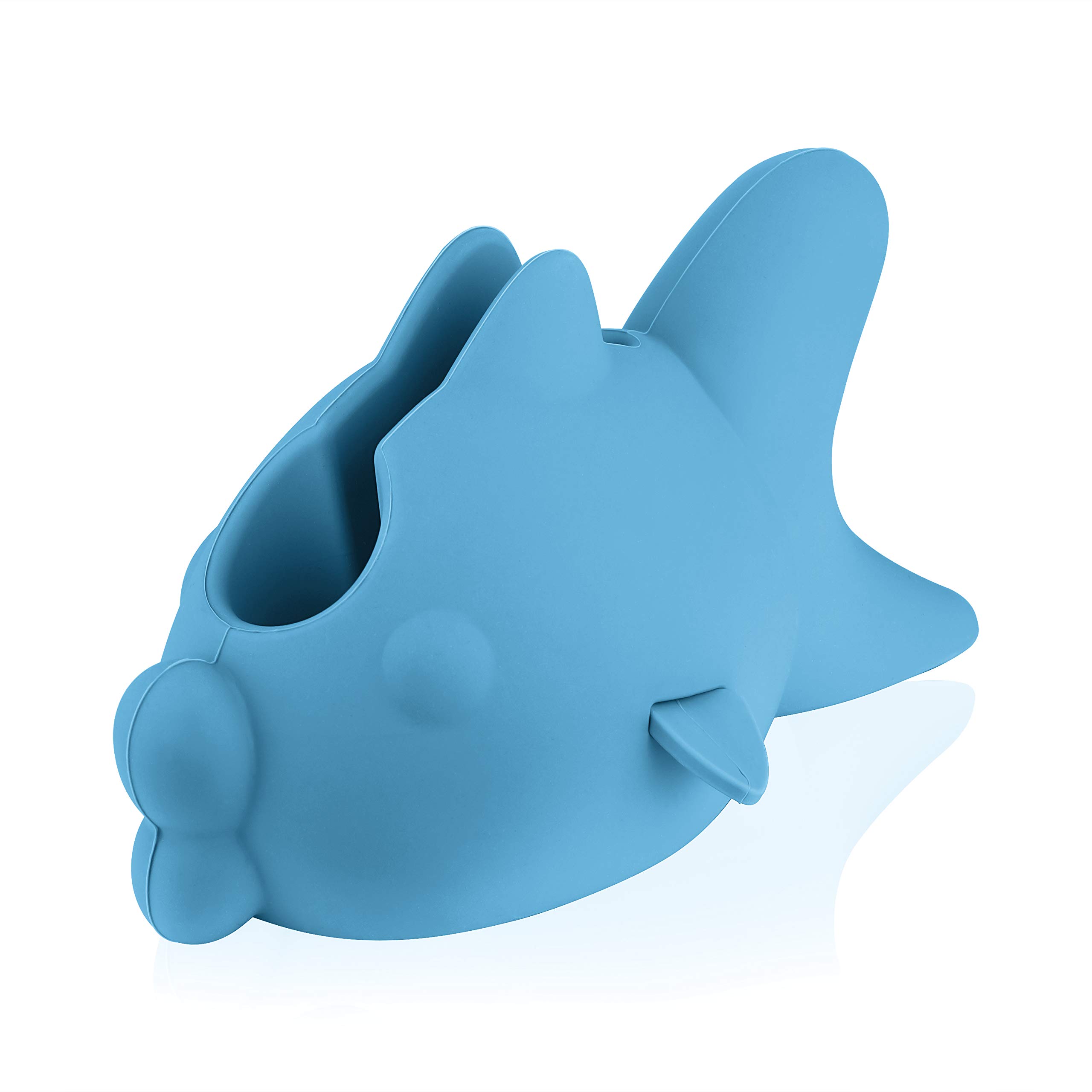 Bath Tub Faucet Spout Cover for Baby Safety, Fish - Blue