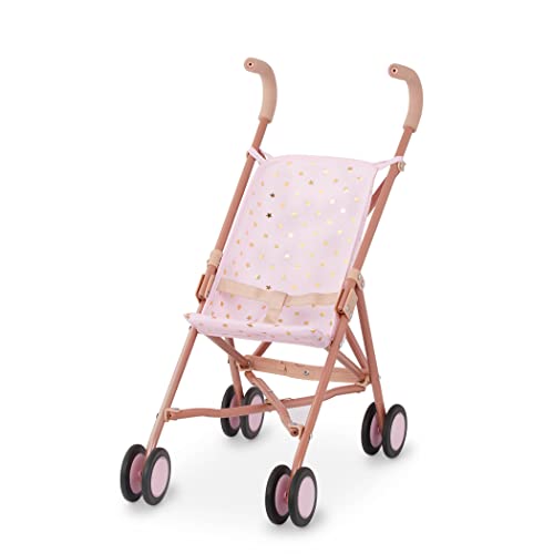 Babi - Umbrella Stroller - 14-inch Baby Doll Accessories - Folding Frame & Star Print - Sturdy Design & Fully Assembled - 2 Years + - Folding Doll Stroller