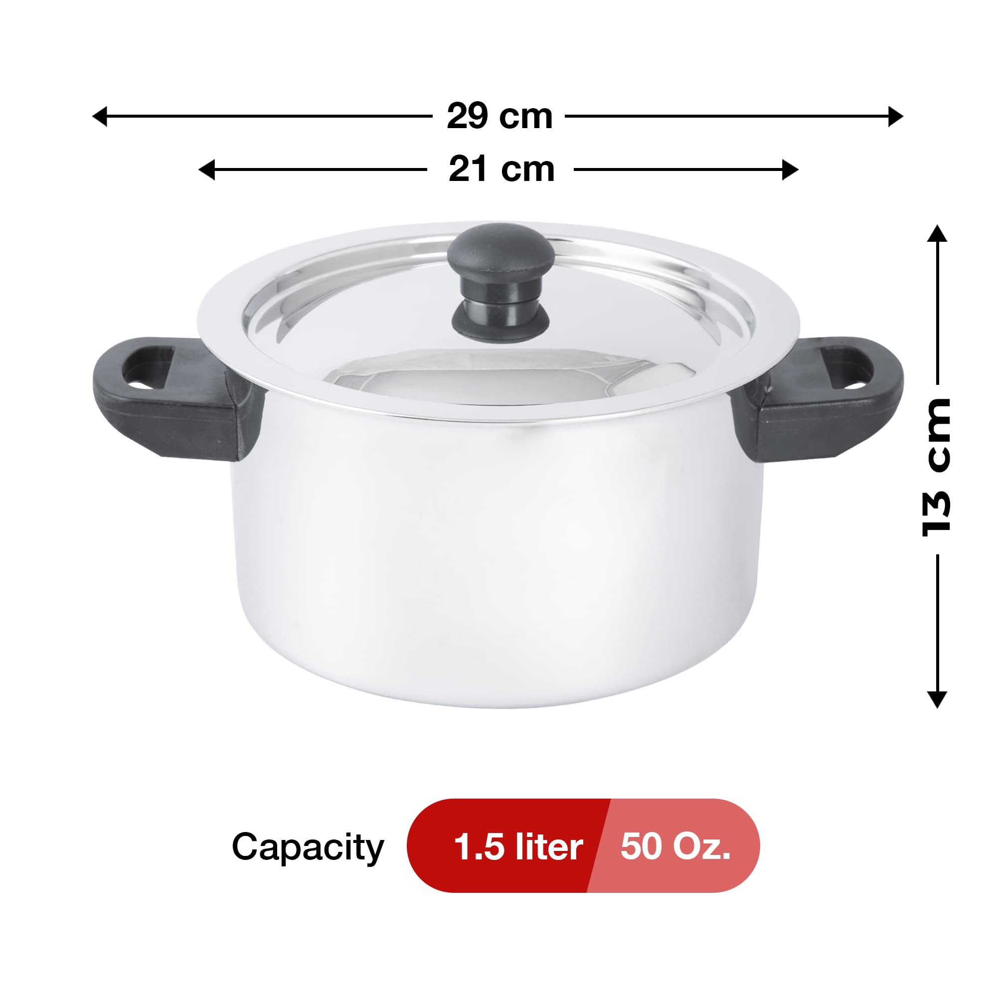 KSJONE Stainless Steel Milk Boiler Pot, Double Wall Milk Cooker with Whistle and Funnel, Silver (1.5 Quart)