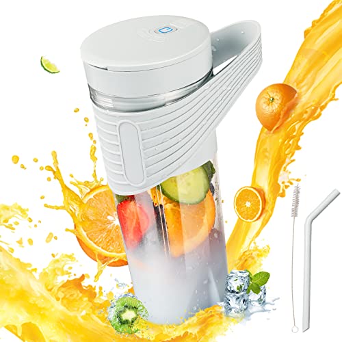 Portable blender for shakes and smoothies,Personal blender, 20000r/m, 16 oz Traveling Fruit Veggie Juicer Cup With 7 Blades, Portable Blender USB Rechargeable