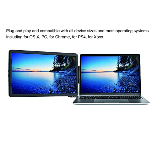 Bewinner 14.1inch Laptop Screen Extender, Portable Monitor for Laptop, 14” Full HD IPS Display,HD Multimedia Interface USB C Plug and Play, for Chrome for Windows