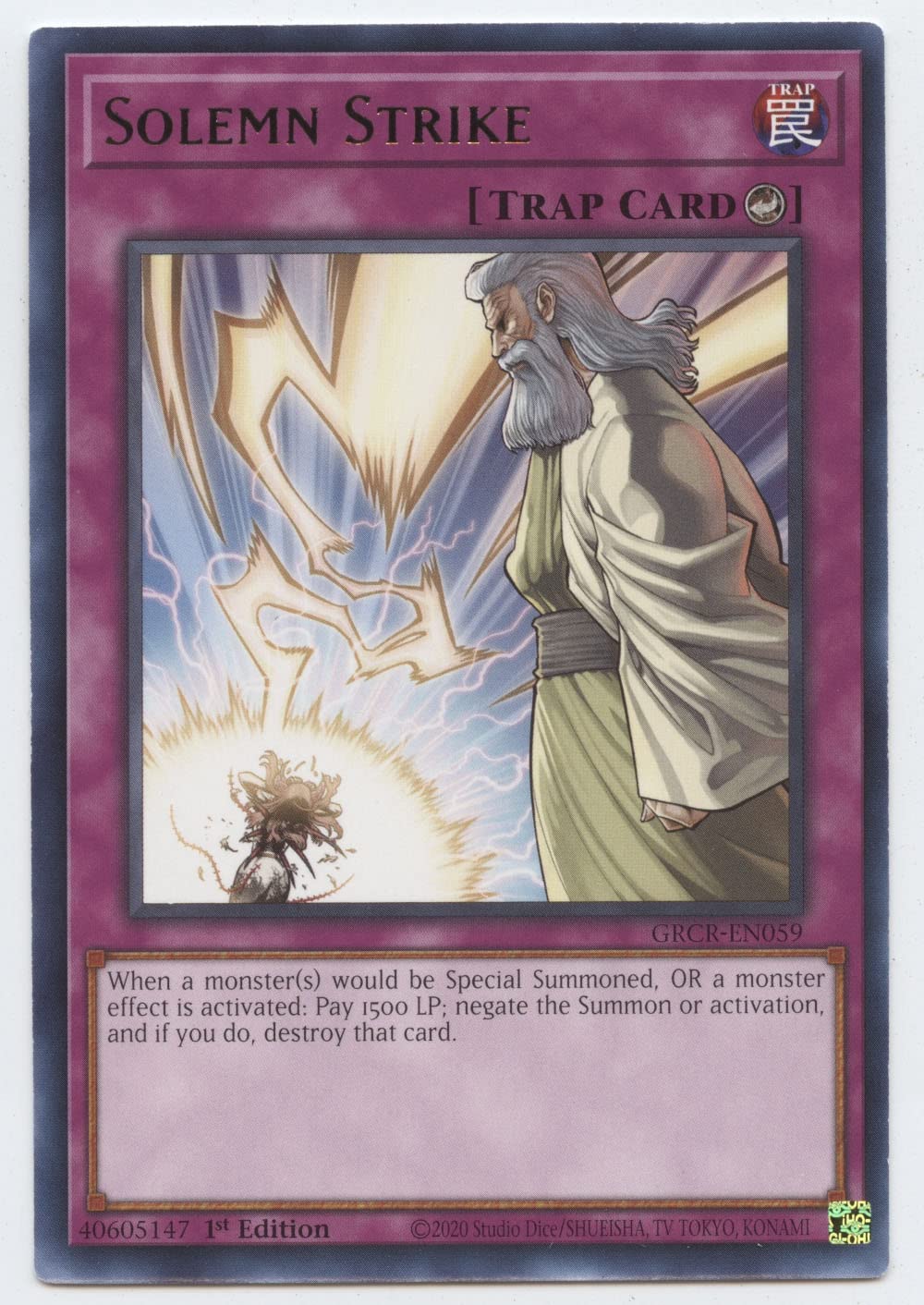 Solemn Strike - GRCR-EN059 - Rare - 1st Edition