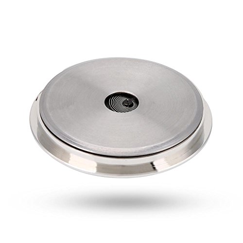 Dilwe Guitar Round Thermometer Hygrometer, Humidity Temperature Meter for Violin Guitar Case Instrument Care(Silver)