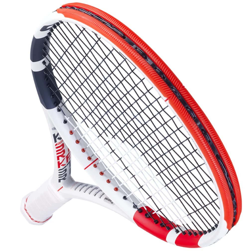 Babolat Pure Strike Team Tennis Racquet Racquet - Strung with 16g White Babolat Syn Gut at Mid-Range Tension (4 1/2" Grip)
