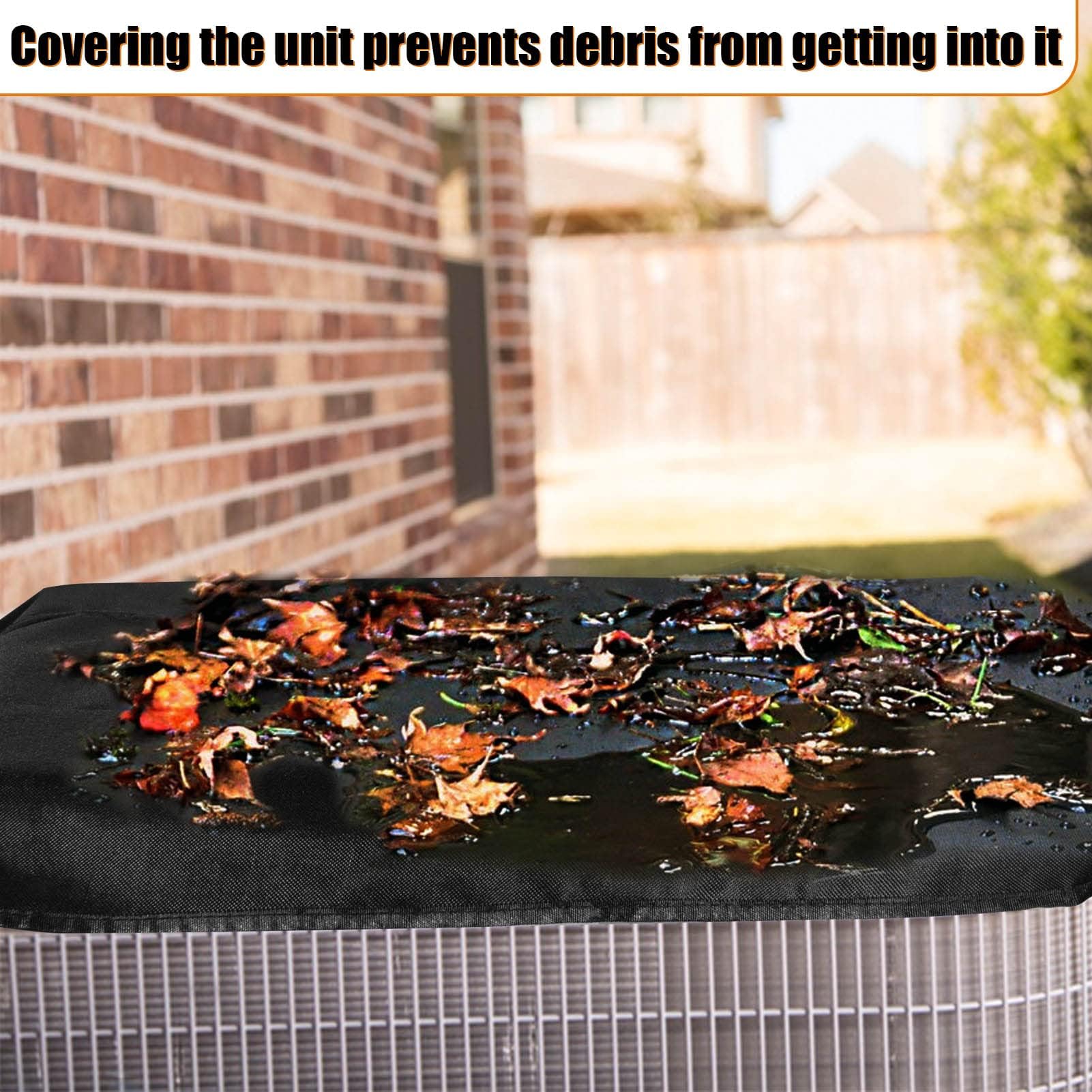 Svepndic Winter Air Conditioner Covers for Outside Units,36x36 Waterproof Central Cover,Sturdy Covers AC Defender Full Winter AC Unit Covers Outdoor,Condenser Heat Pump Cover
